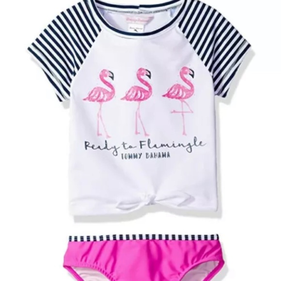 Tommy Bahama | Swim | Tommy Bahama Flamingos Swimsuit Set Bathing Suit ...